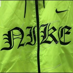 Nike | Jackets & Coats | Nike Sportswear Volt Black Tattoo Hooded ...